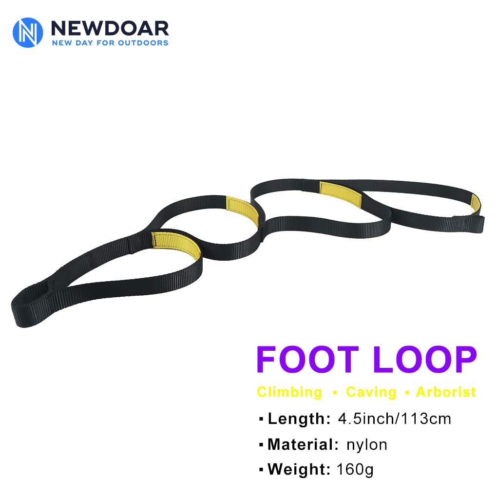 NewDoar Climbing Aider 4 Step Foot Ascender Loop(Black green) – newdoar